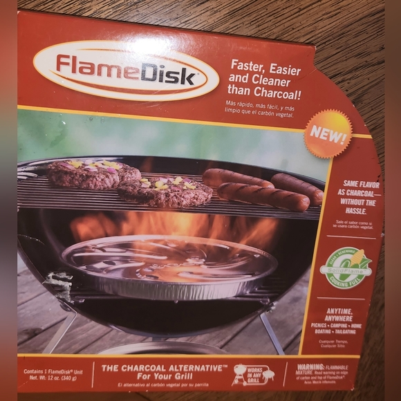 Flame Disk | Other | Nib Flame Disk Charcoal Grill Alternative | Poshmark